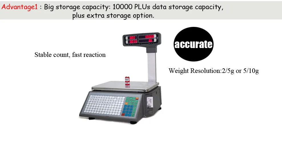 Price Computing Label Printing Barcode Scale Weighing Electronic ...
