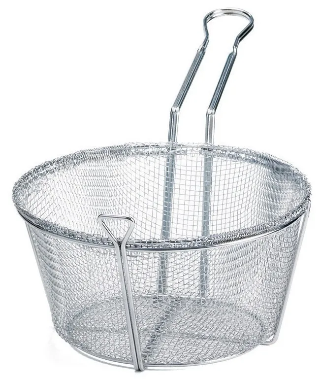 Hot Sale Stainless Steel Round Wire Fine Mesh Fry Basket Strainer ...