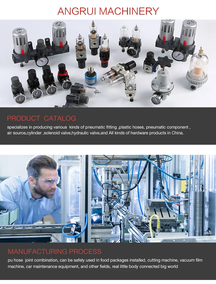 Pneumatic Air Water Oil Control Valve Filter Regulator Combination And ...