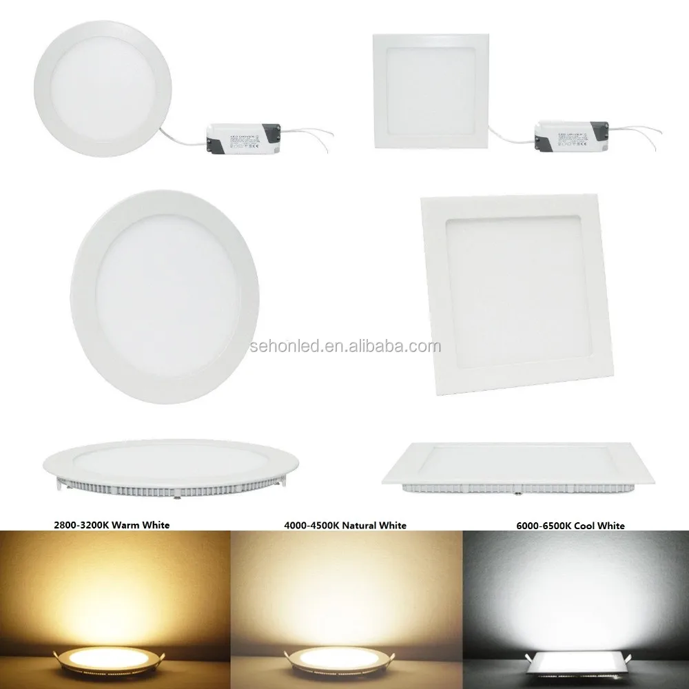 18w Round Led Panel 3w 6w 9w 12w 15w Led Round Square Panel Light - Buy ...