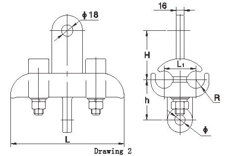 Xts & Cts Type Suspension Clamps For Twin Jumper Conductor - Buy Wire ...