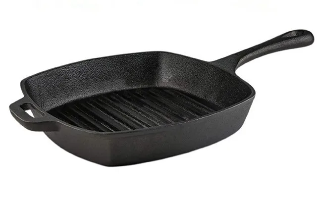 Rectangular Cast Iron Skillet Steak Plates Steak Fry Pan - Buy Square ...