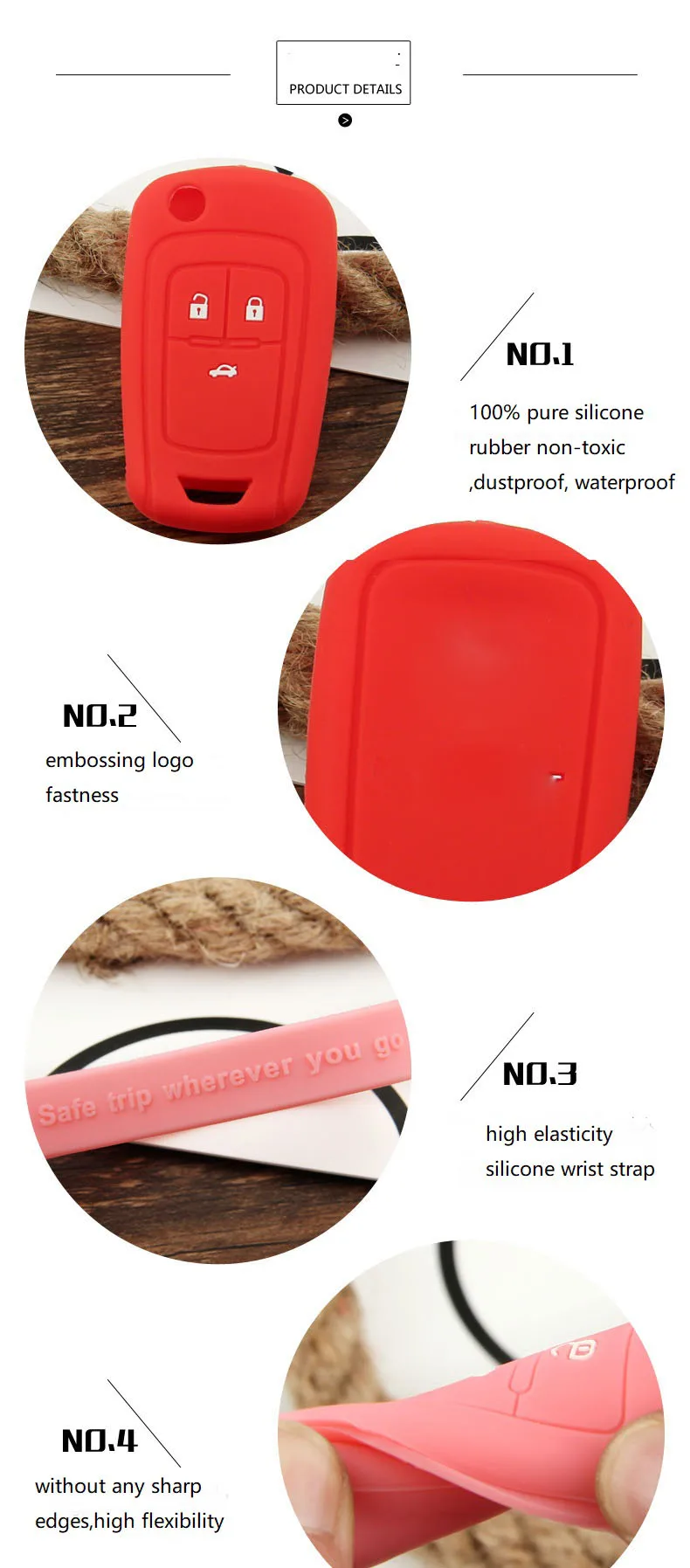 Car Blank Smart Key Fob Remote Case Cover For Chevrolet - Buy Car Blank ...