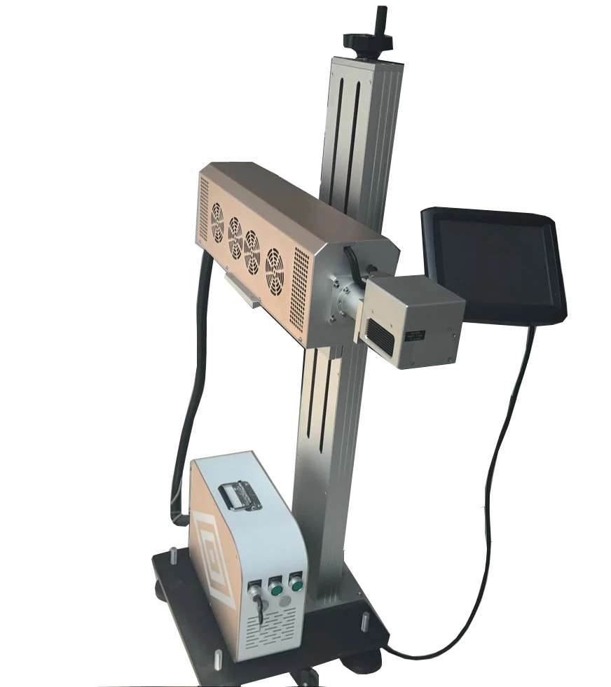 30w Co2 Flying Qr Code Rotary Laser Marking Engraving Machine For ...