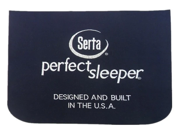 Custom Polyester Iron-on Sewn On Bedding Tag Jacquard Woven Mattress ...