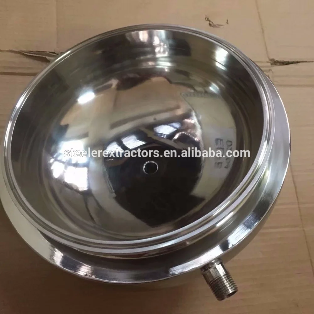 Ss304 Triclamp Jacketed Bowl Reducers Shatter Platters For Closed Loop ...