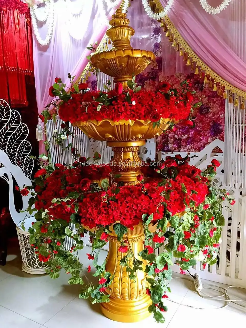 Ldj771 White Elegant Wedding Decoration Water Fountain For Indoor ...