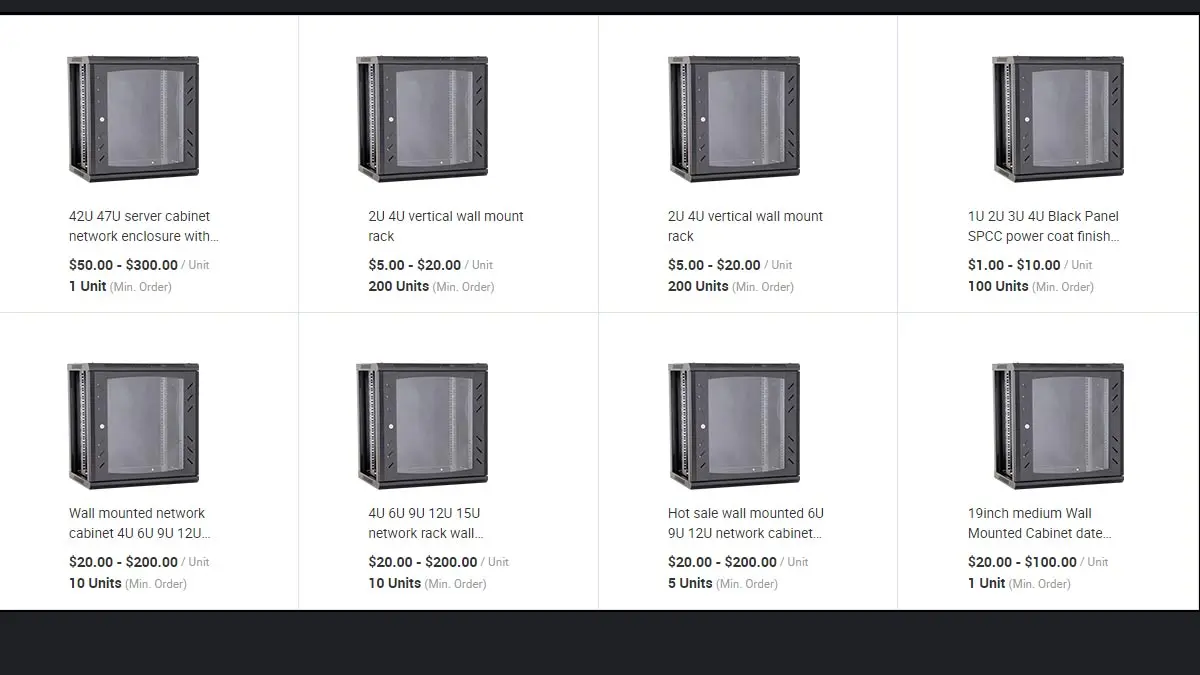 19" Network Switch 2u 3u 4u 6u 9u Network Cabinet Rack Server Enclosure ...