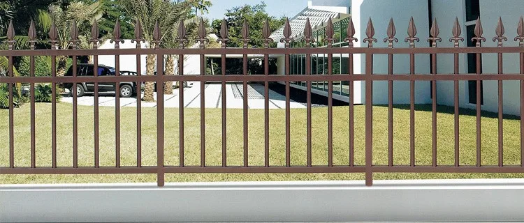 Modern Fashion Fence Grill Design Villa Garden Powder Coated Top Spear ...