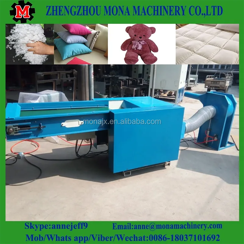 Polyester Cotton Fiber Opening Pillow Filling Machine Wool Opener ...