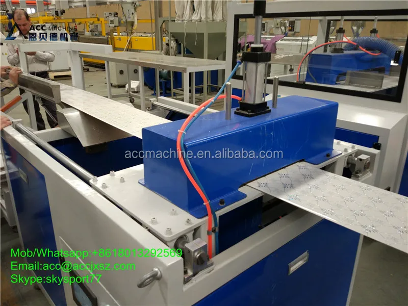 Pvc Plastic Ceiling Decorative Panel Profile Extruder Machine - Buy Pvc ...
