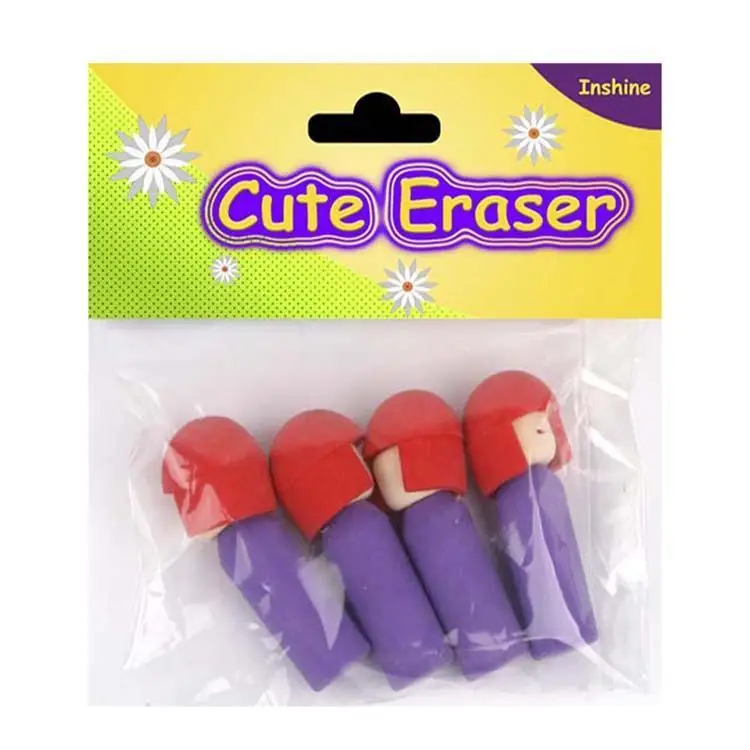 Cute Shaped 3D Erasers Set - Fun Promotional Gifts