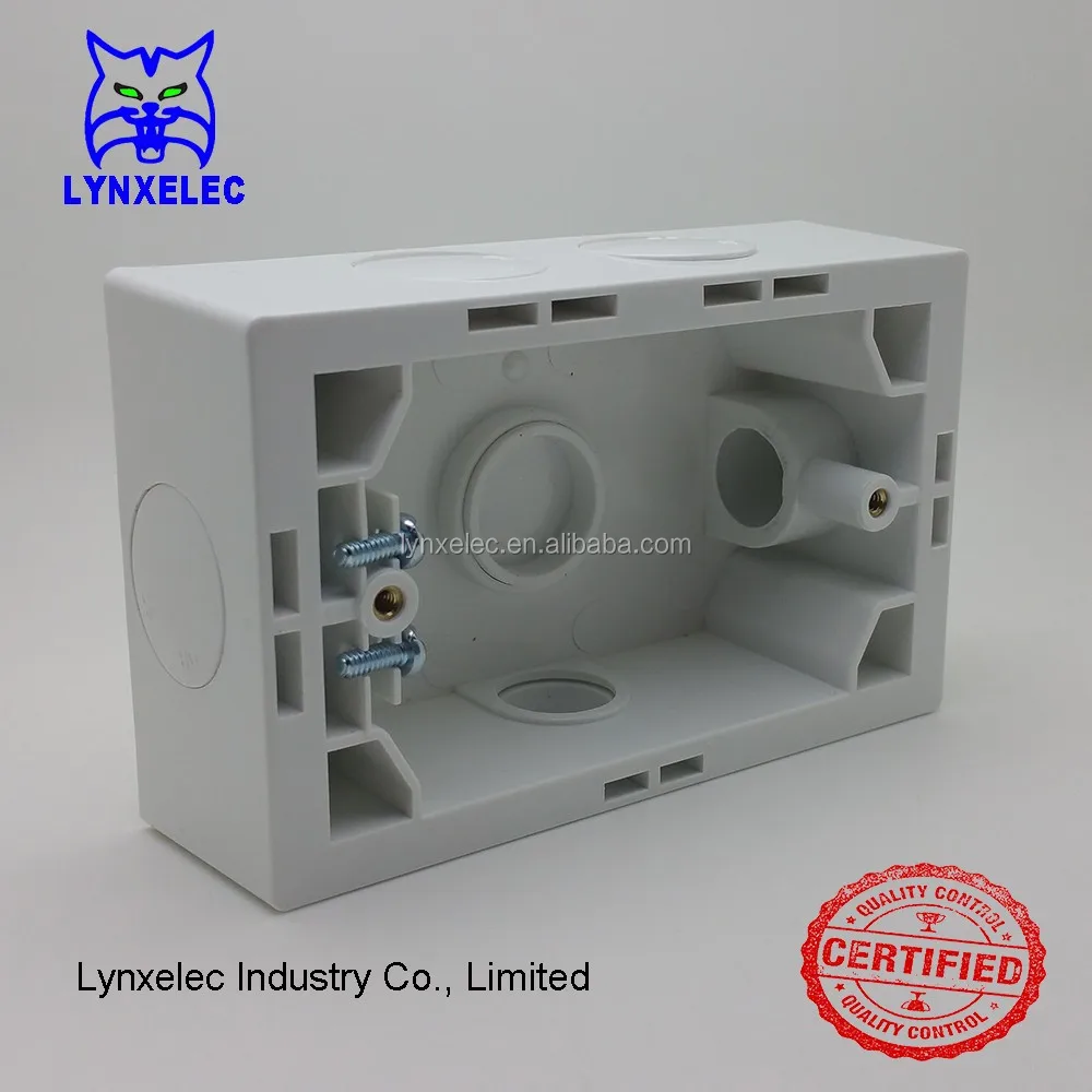 Full Solid Mounting Block Box Double Insulated Box Surface Mounting Abs ...