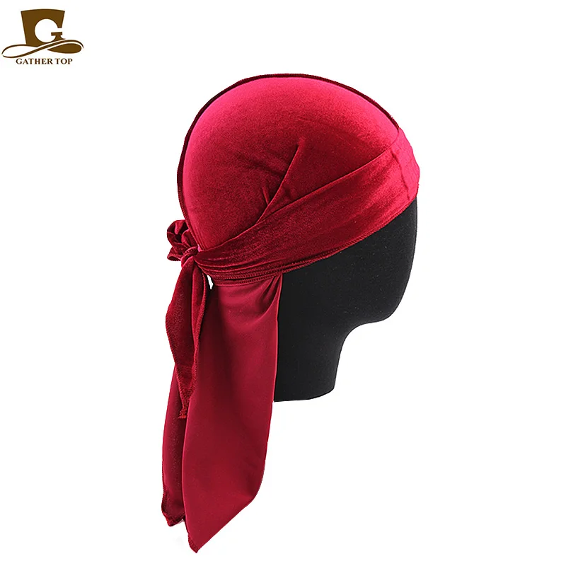 Hair Accessories External Stitch Unisex Korea Men Doo Rags Customized ...