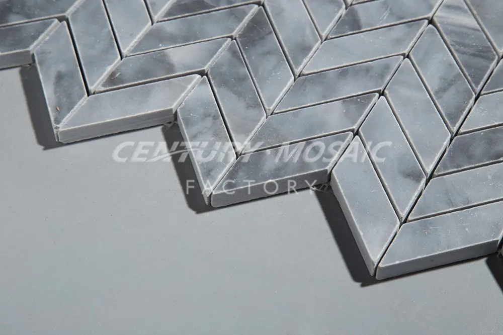 Milano Grey Marble Chevron Mosaic Tile For Kitchen Wall Tile - Buy ...