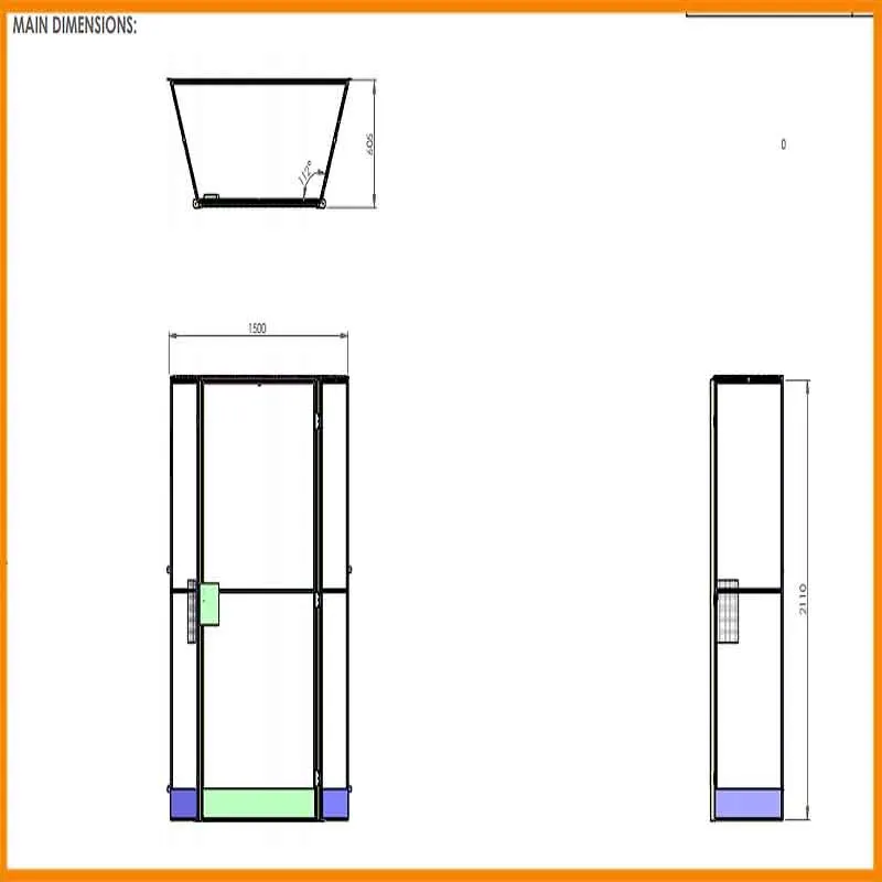 Welded Wire Mesh Elevator Shaft Safety Gate | Galvanized Steel Edge ...