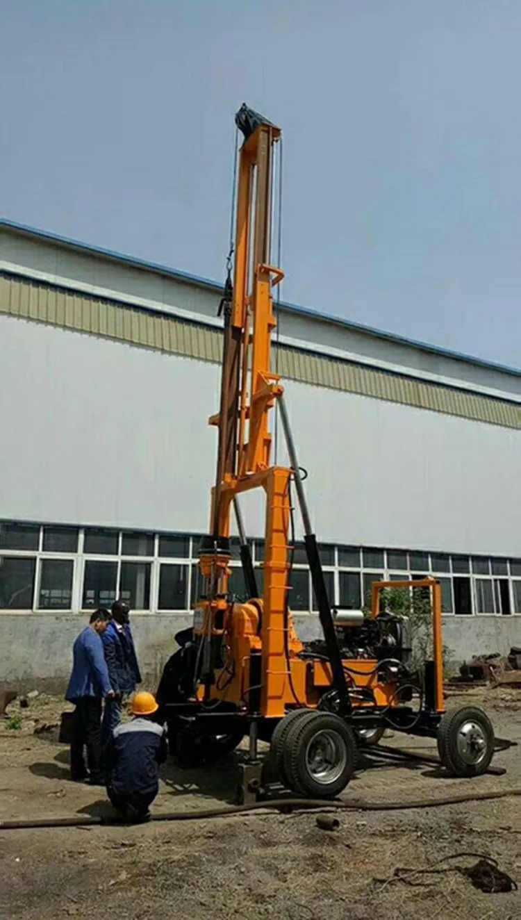 200m Wheeled Diesel Hydraulic Digging Water Well Machine Water Well ...