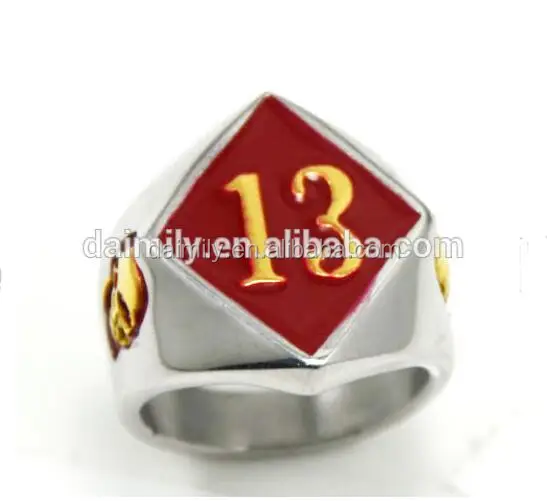 Daimily Stainless Steel Ring with Gold Plating - NO.13