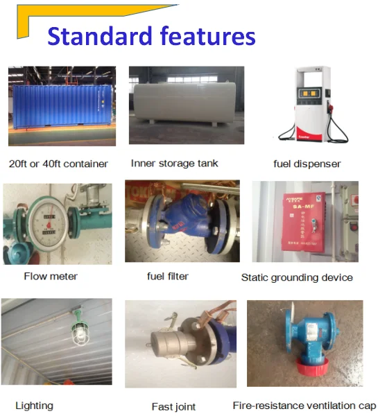 20ft Container Type Diesel Petrol Portable Fuel Tank Filling Station ...