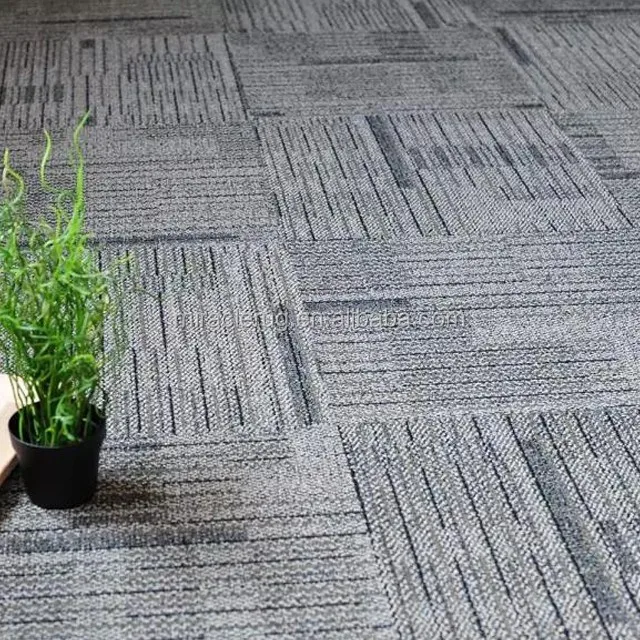 Decorative Tufted Loop Pile Pvc Backing Pp Thick Carpet Tiles 50x50 ...