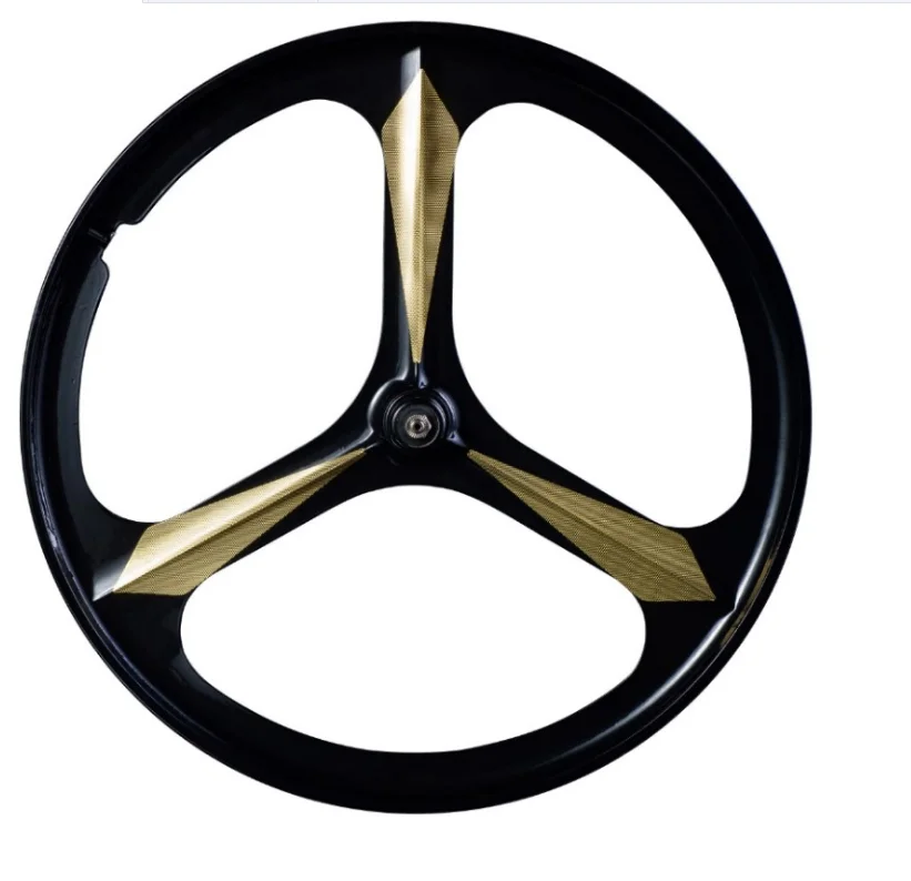 26 Inch Mountain Bike Wheel - 3 Spoke White Magnesium Alloy