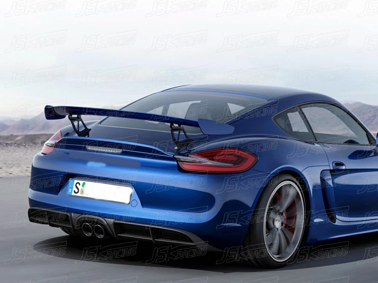 2013-2015 Gt4 Style Carbon Fiber Rear Spoiler Wing For Porsche Cayman ...
