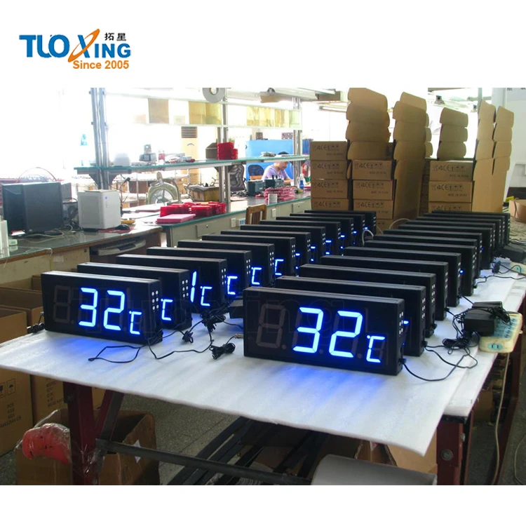 4 Inch 3 Digit Wall Mounted Digital Temperature Display - Buy ...
