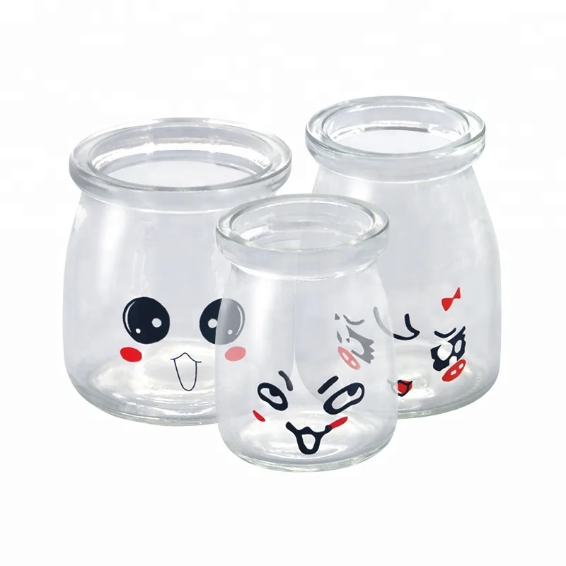 150ml Regular Pudding Glass Jar With Pp Lid For Smoothies,Milk And Diy ...