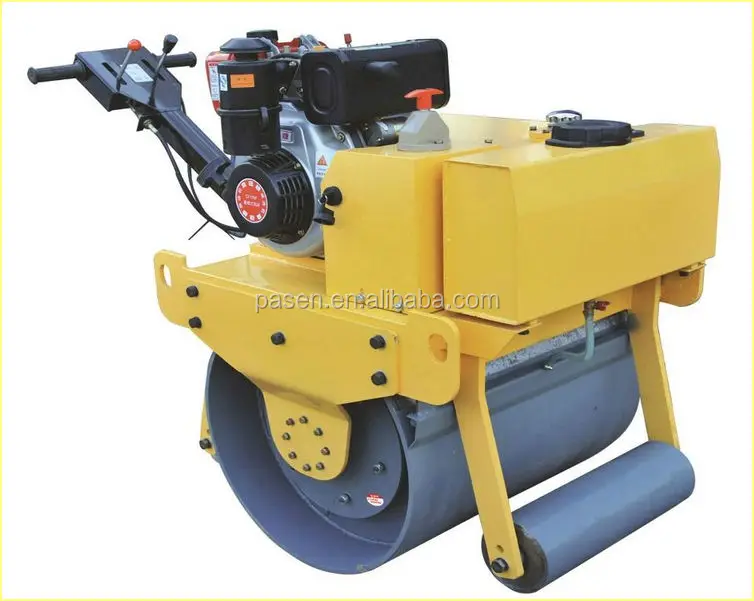 Manual Vibrating Road Roller / Hand Operated Mini Road Roller Compactor ...