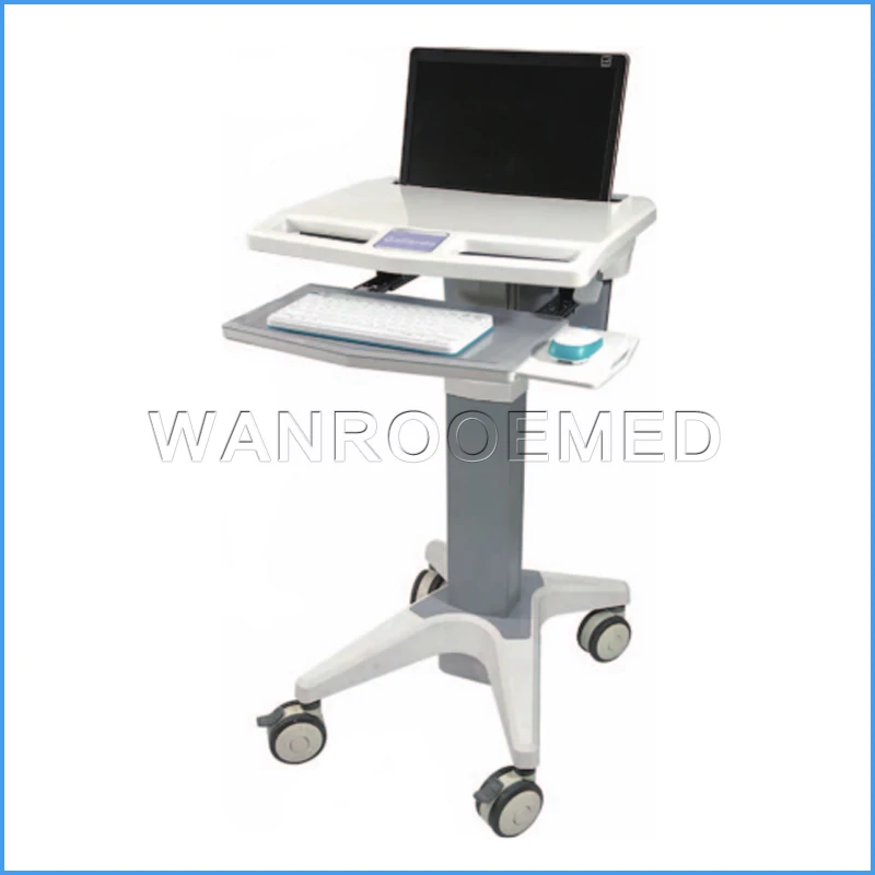 Bwt-002a Height Adjustable Medical Nurse Mobile Workstation Laptop Cart ...