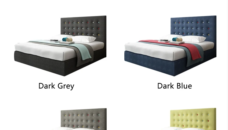 Modern Fabric Chester Bed Fashion Art Design Bedroom Furniture Set ...