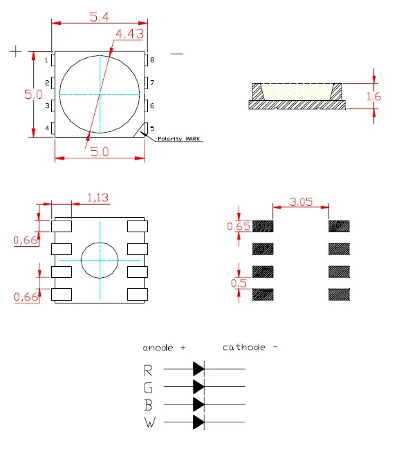 0.2w 0.5w 1w Rgb Led Rgb 5050 Smd Led Datasheet - Buy 5050 Smd Led ...