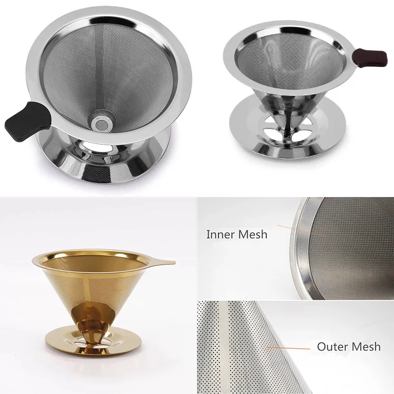 Hot Selling Spring Style Stainless Steel Coffee Filter And Brewer With ...
