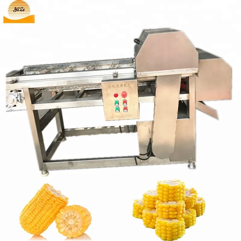 Corn Cob Cutter Machine - Efficient Sweet Corn Section Cutting