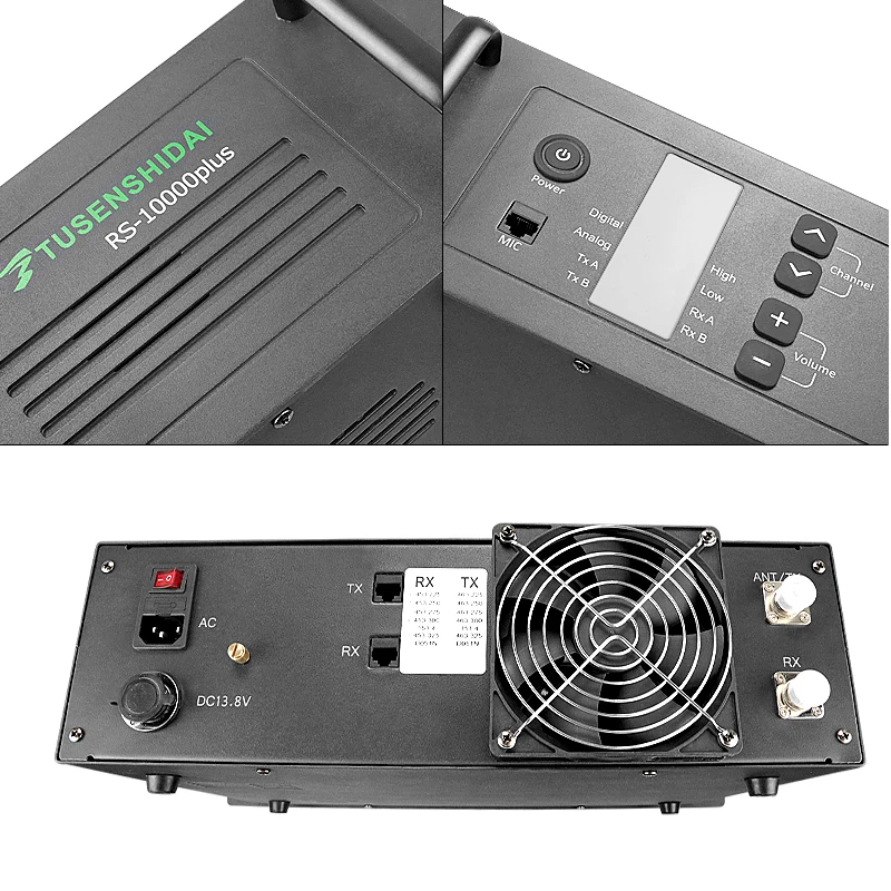 Professional Signal Repeater Amplifier Ts-10000plus 50w Digital Vhf Uhf ...