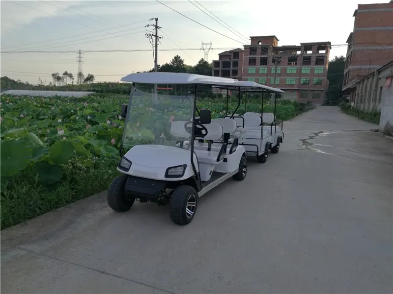 8 Seats Golf Cart Passenger Trailer - Buy Golf Cart Passenger Trailer ...