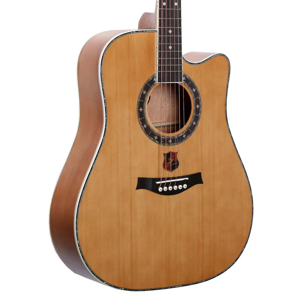 41 Wooden Cutaway Acoustic Guitar In China With Matte Finish - Buy ...