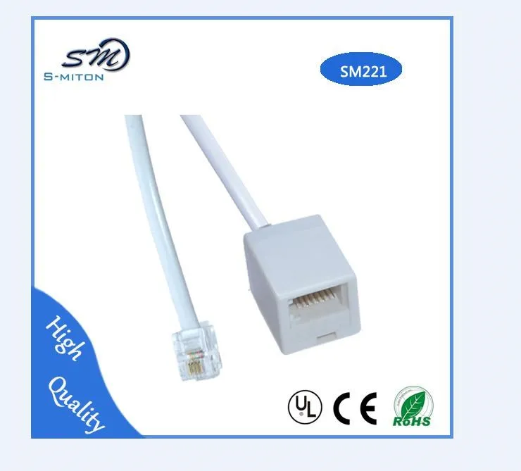 Rj11 Male To Rj45 Female Extension Telephone Cord,Rj11 To Rj45 ...