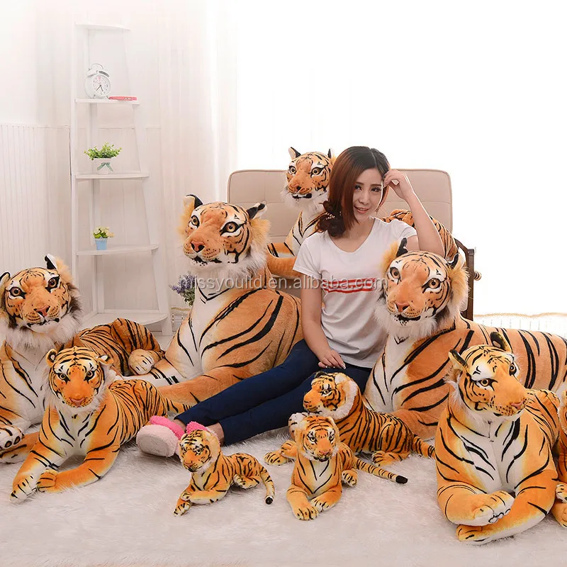 China Factory Plush Animal Tiger Panda Stuffed Soft Cheap Toy - Buy ...