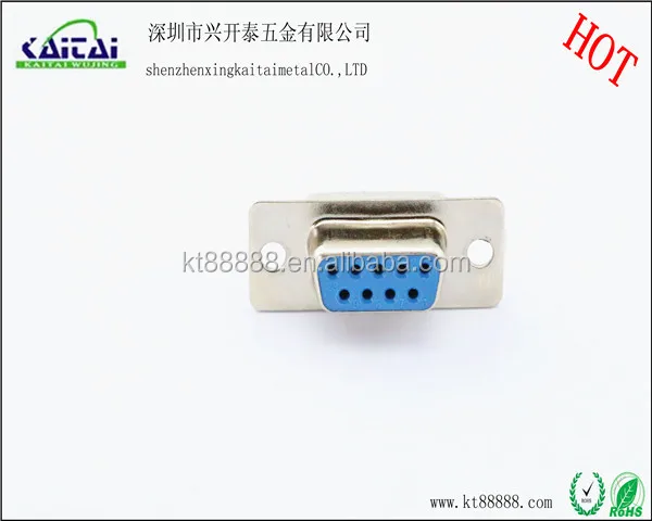 D Sub Female Connector 9 Pin Db9 Solder Connector 9p Rs232 Welding Wire ...