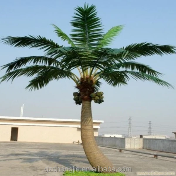 Large Outdoor Artificial Fiberglass Coconut Trees For Landscaping - Buy ...
