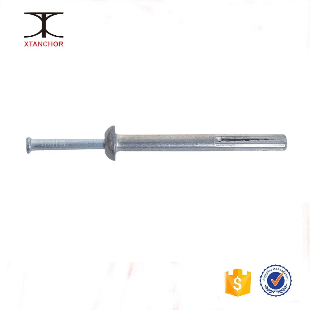 Zinc Alloy Hammer Drive Anchor Zamac Metal Nail In Anchor 1/4x1-1/2 ...