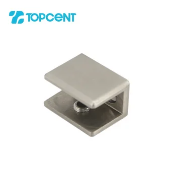 Topcent 90 Degree Decorative Glass Corner Holder Mirror Mounting Shelf ...