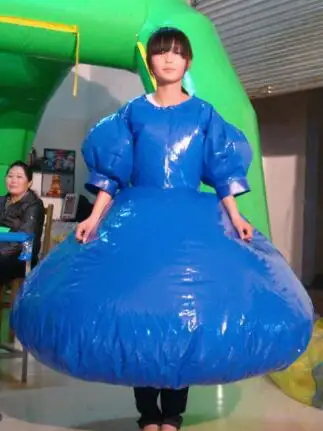 Customized Size PVC Inflatable Women Dress for Events