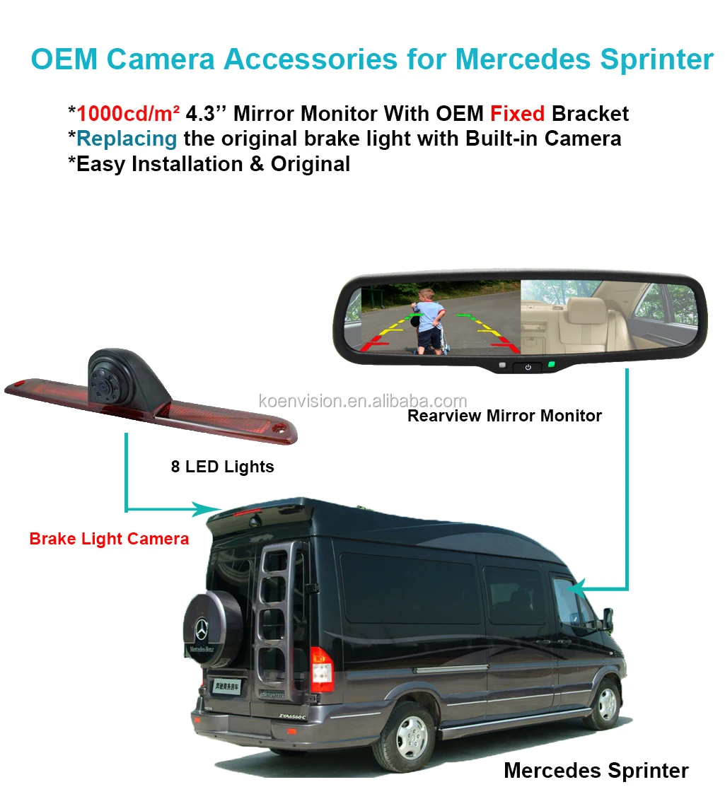 Mb Sprinter Van Brake Light Backup Camera,Third Brake Lamp Reverse ...
