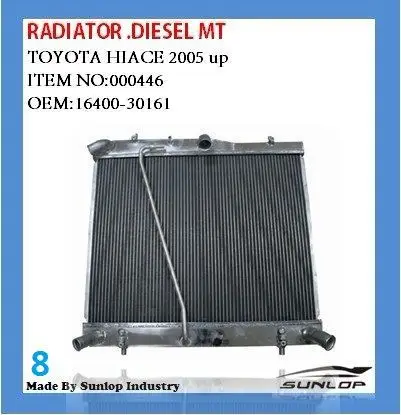 Best Seller #000446 Hiace Radiator Diesel For Manually Aluminum Brazed ...