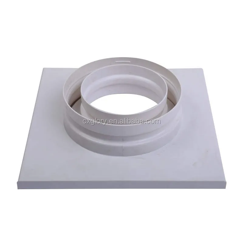 HVAC System Square to Round 250mm square to 200mm Round ABS Neck Duct ...
