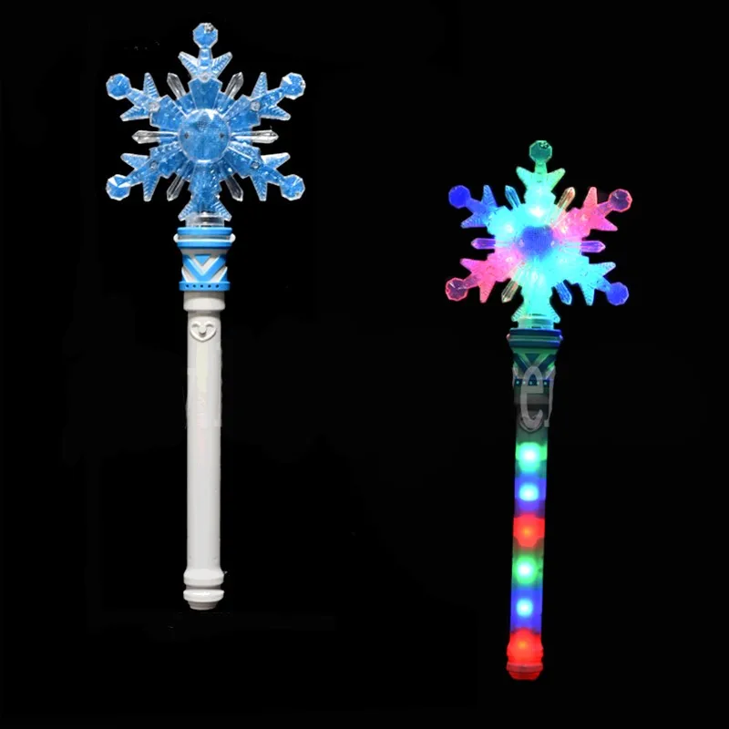 Light Up Snowflake Wand,Led Snowflake Galaxy Magic Wand,Frozen ...