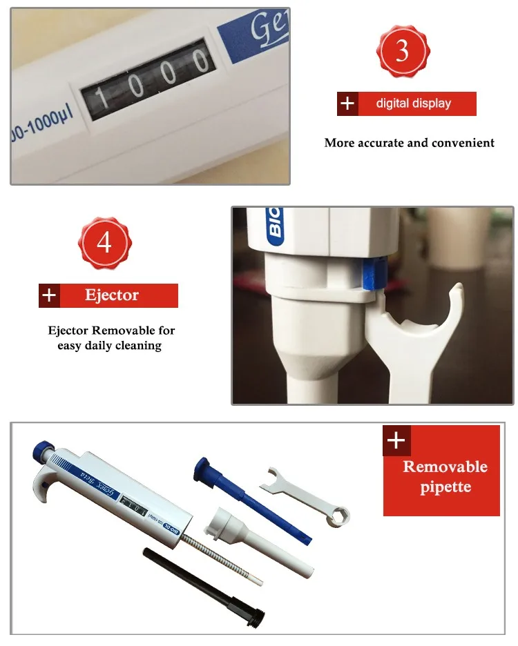 Dlab Adjustable Autoclavable Mechanical Pipette Gun - Buy Pipette Gun ...