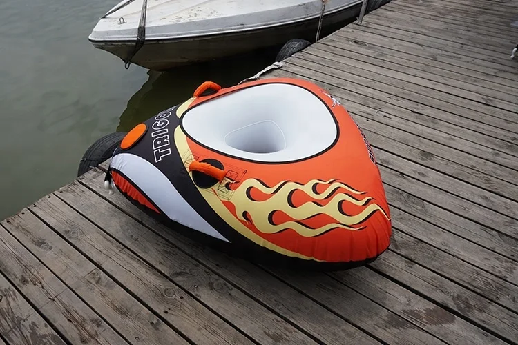 Customized Triangle Shape Water Sport Lake 1 Rider Inflatable Towable ...